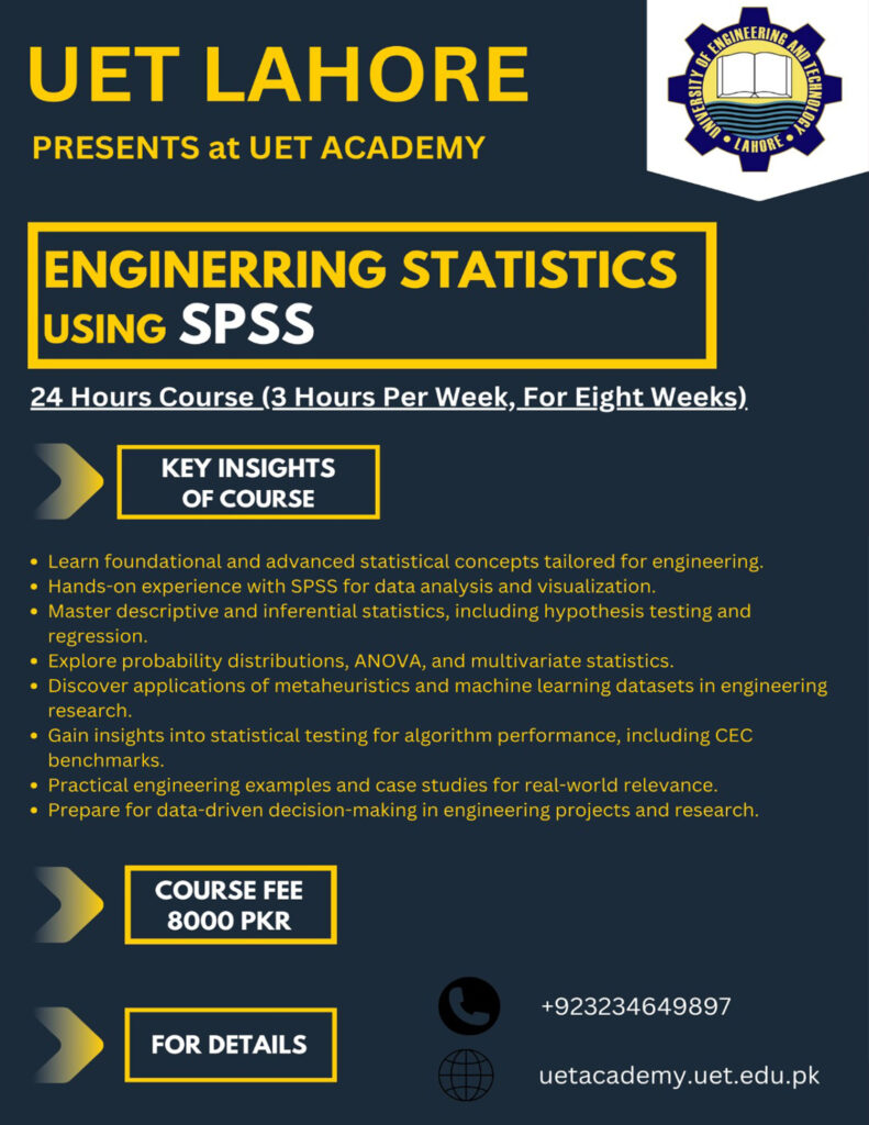 Engineering Statistics Using SPSS